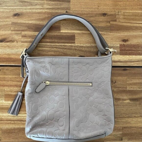 Coach | Bags | Coach Legacy Embossed Leather Bag Purse Classic Logo ...